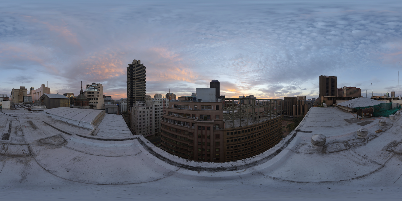 Joburg Central Sunset HDRI • Poly Haven