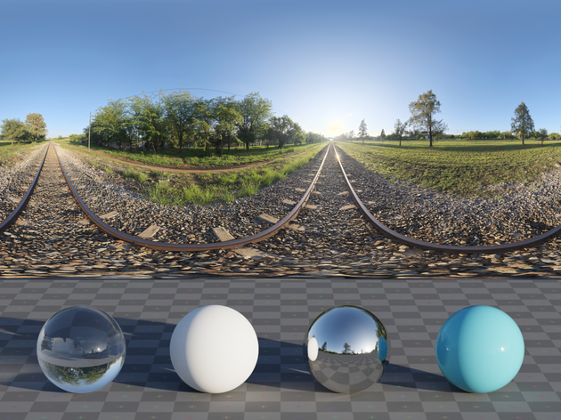 Bloem Train Track Clear HDRI • Poly Haven