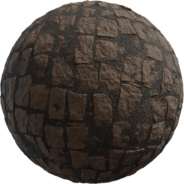 Cobblestone Embedded Asphalt Texture • Poly Haven