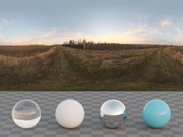 Evening Field HDRI • Poly Haven