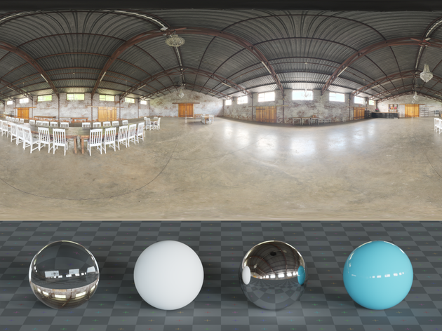 Events Hall Interior HDRI • Poly Haven