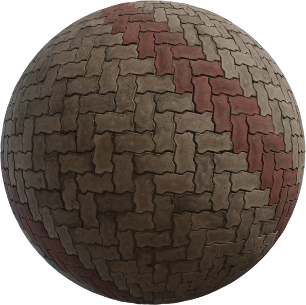 Herringbone Pavement 02 Texture • Poly Haven