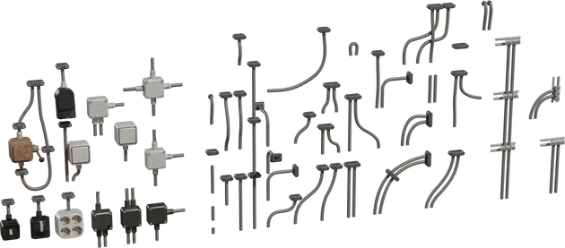 Modular Electric Cables Model • Poly Haven