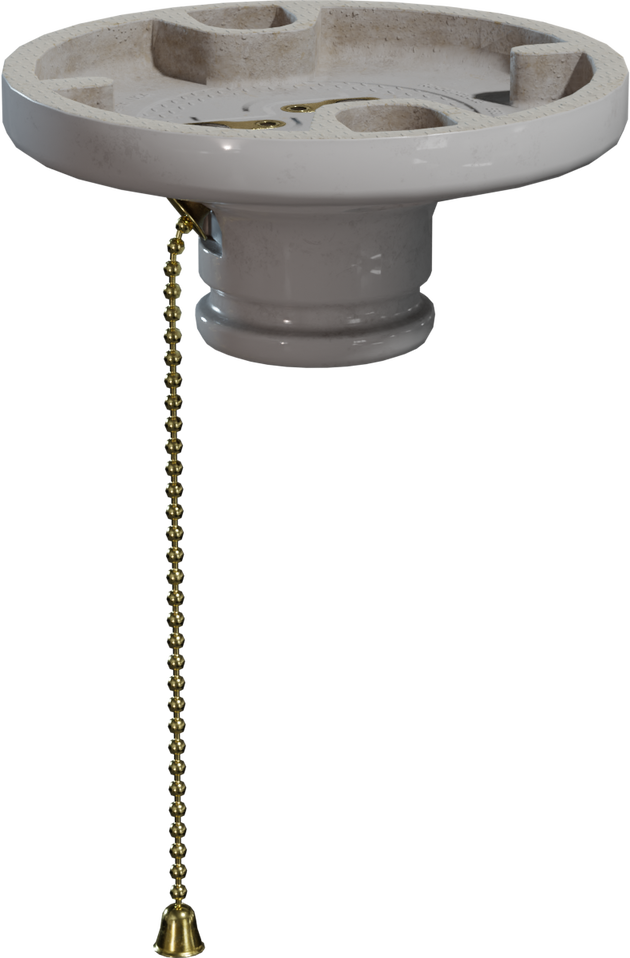 Pull Chain Light Socket Model • Poly Haven