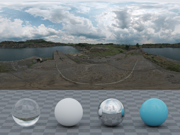 Quarry Cloudy HDRI • Poly Haven