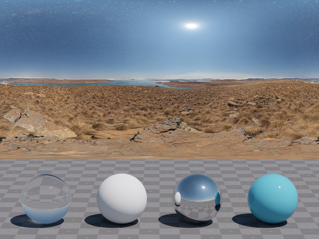 Qwantani Moon Noon HDRI • Poly Haven