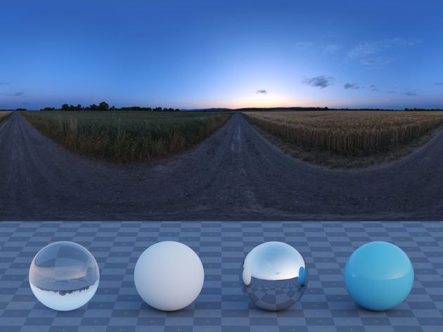 Rural Evening Road HDRI • Poly Haven