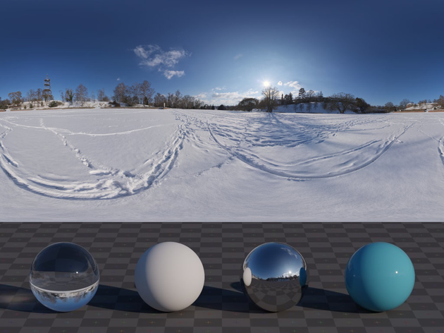 Snowy Field HDRI • Poly Haven