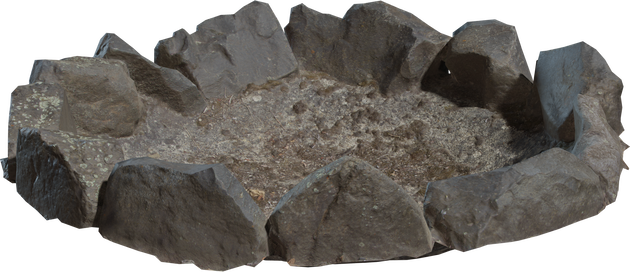 Stone Fire Pit Model • Poly Haven