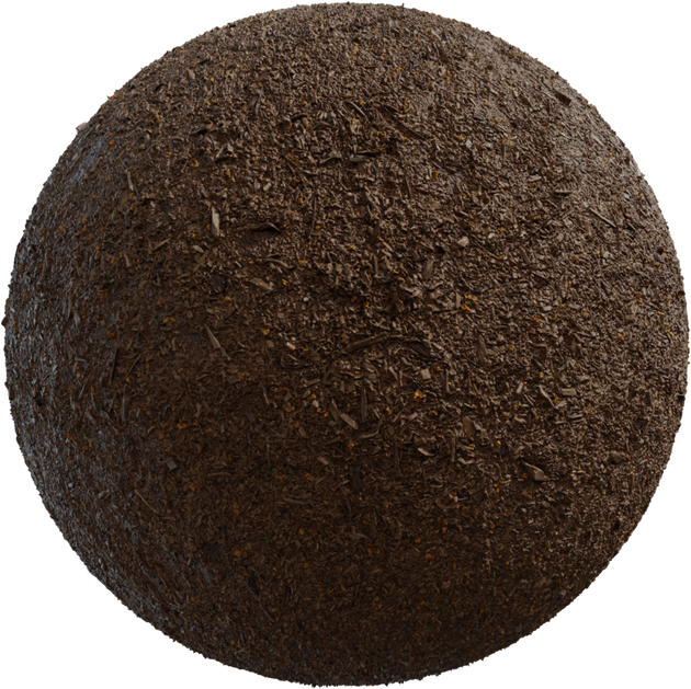 Yellow Flower Mulch Texture • Poly Haven